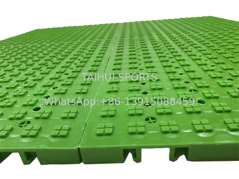 TPE Sport Court Interlocking Tiles , Artificial Grass Sports Tiles For ...